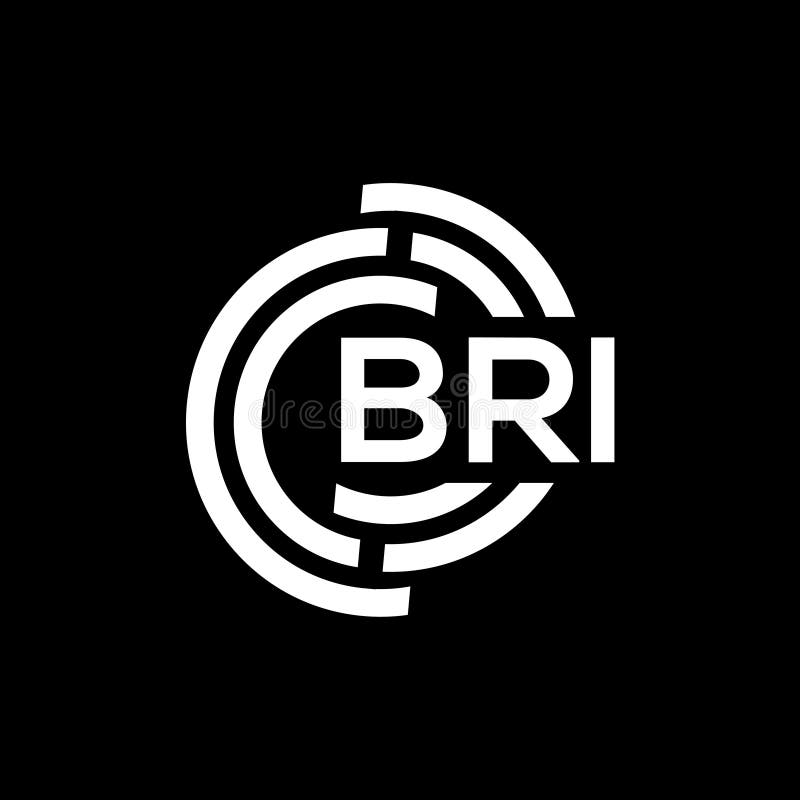 BRI Letter Logo Design on Black Background. BRI Creative Initials ...