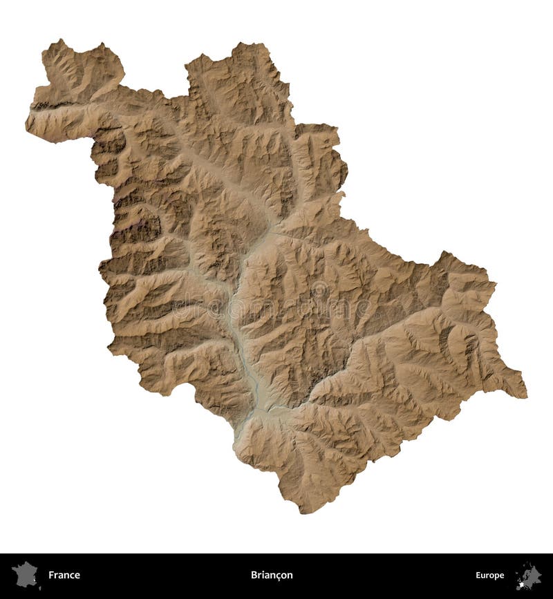 Briancon, France, Isolated on White. Physical Stock Image - Image of ...