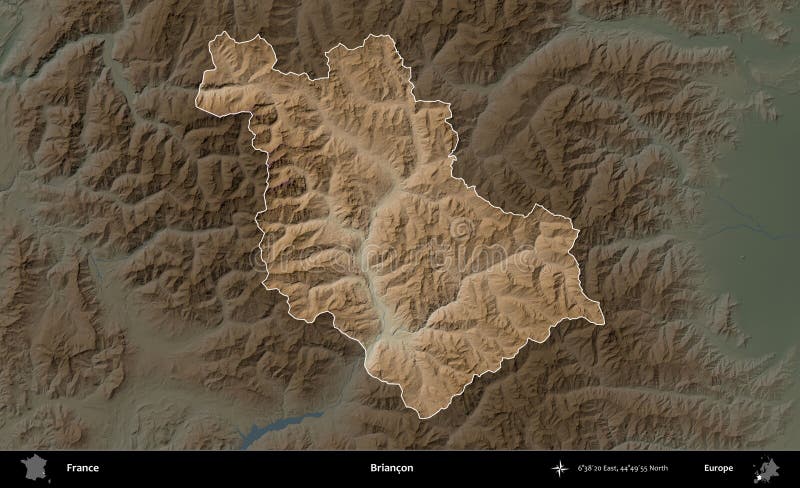 Briancon Highlighted, France. Physical Stock Image - Image of ...