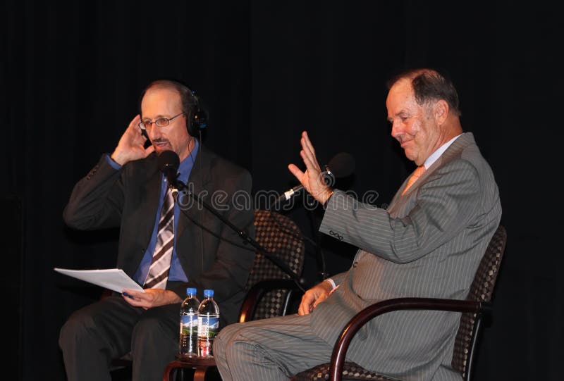 Brian Lehrer and Tom Kean editorial photo. Image of discussion - 20946821