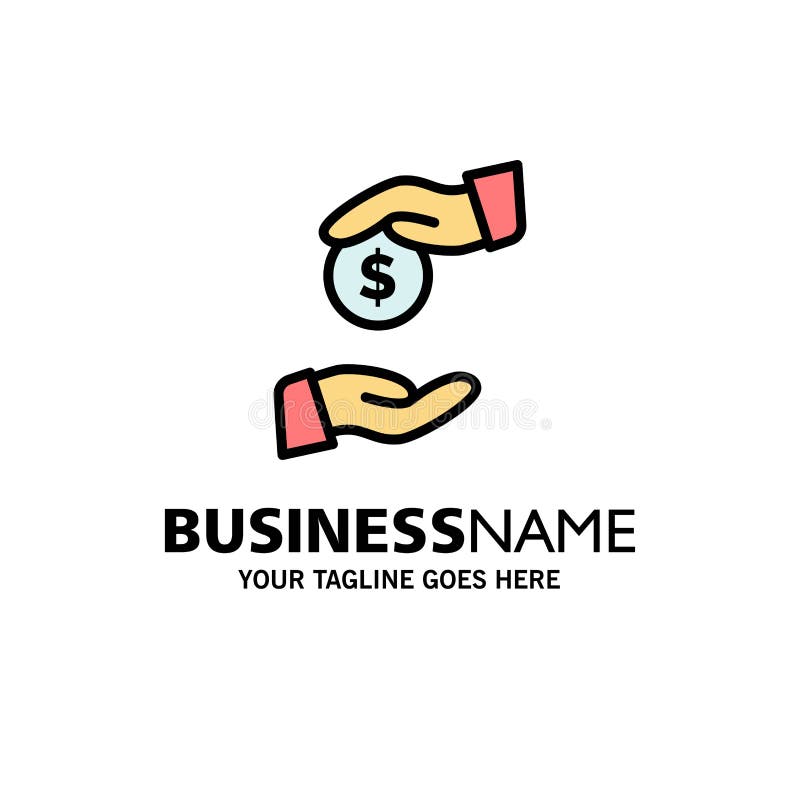 Bribe, Bribery, Bureaucracy, Corrupt Business Logo Template. Flat Color ...