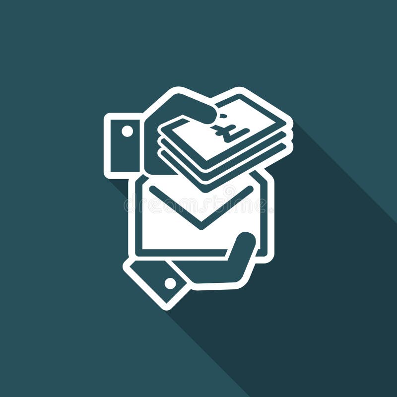 Bribe icon - Sterling stock vector. Illustration of money - 118522033