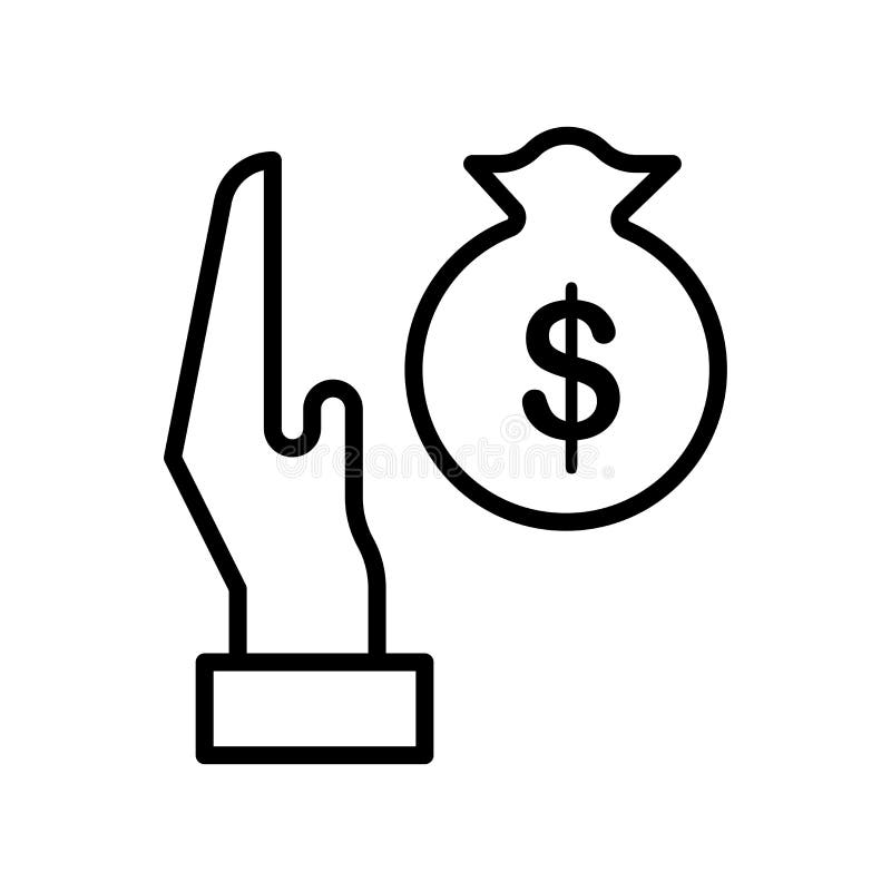 Bribe Icon Vector Sign and Symbol Isolated on White Background Stock ...