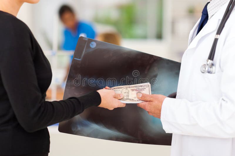 Bribing doctor stock image. Image of cheerful, care, bribery - 32450125