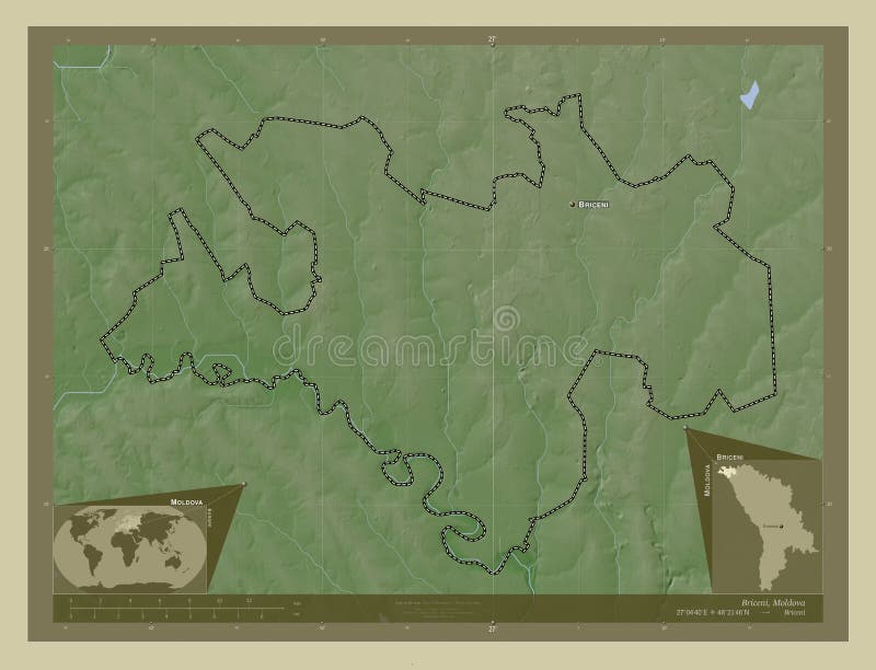 Briceni, Moldova. Wiki. Labelled Points of Cities Stock Illustration ...