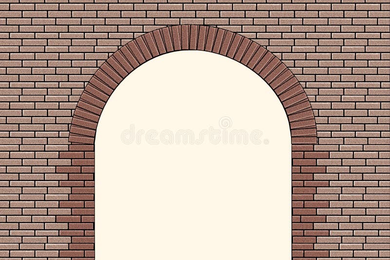Brick Arch stock illustration. Illustration of yard, elegant - 15250912