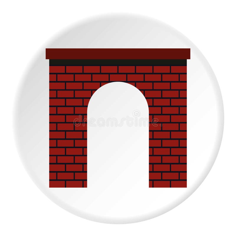 Brick Arch Icon, Flat Style Stock Vector - Illustration of icon ...