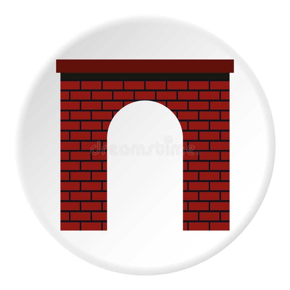 Brick Arch Icon, Flat Style Stock Vector - Illustration of icon ...