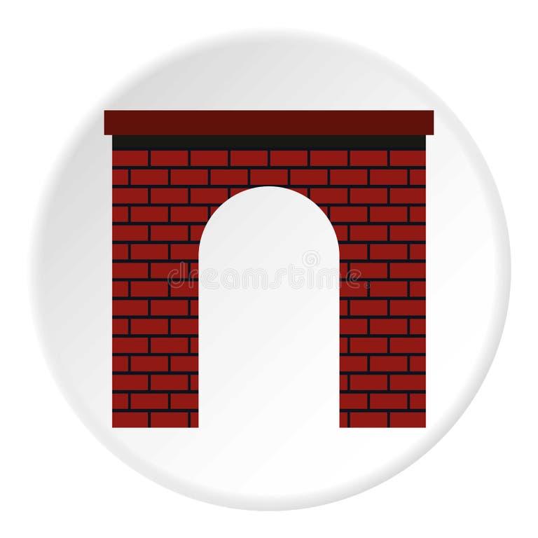 Brick Arch Icon, Flat Style Stock Vector - Illustration of icon ...