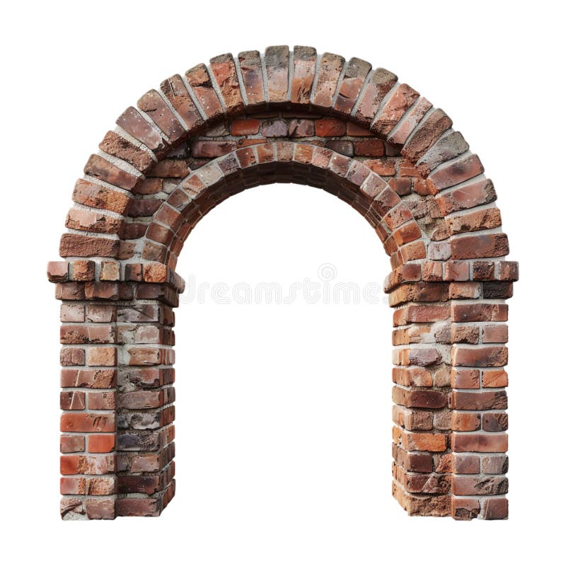 Brick Arch on Transparent Background - Ai Generated Stock Illustration ...