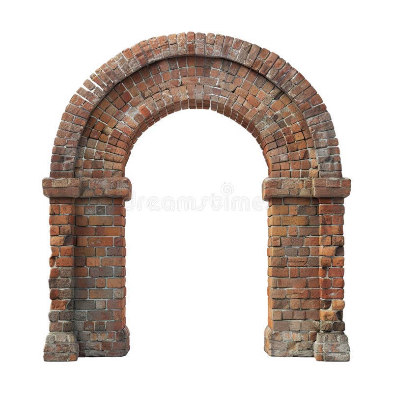 Brick Arch on Transparent Background - Ai Generated Stock Illustration ...