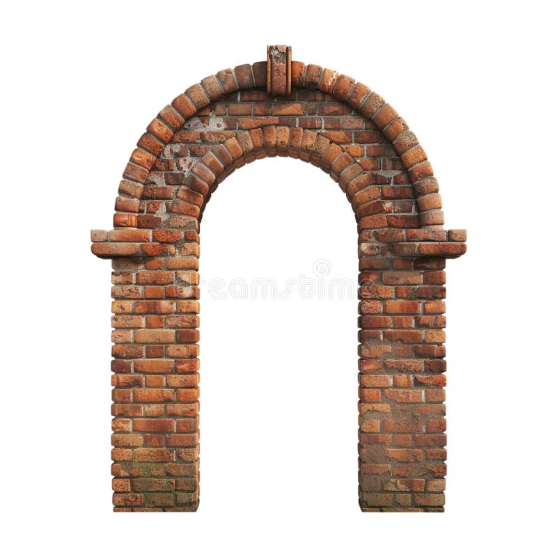 Brick Arch on Transparent Background - Ai Generated Stock Illustration ...