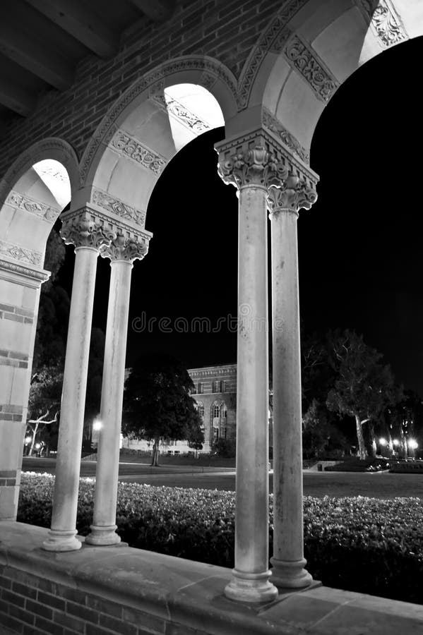 Royce Hall and Powell Library at UCLA Stock Image - Image of concert ...