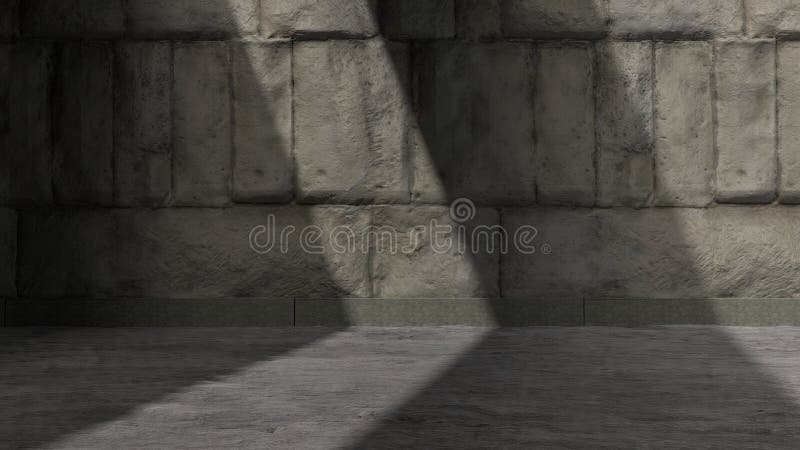 Brick and Asphalt Rocky Craggy Wall with Sharp Shadows Clean Empty Wall ...