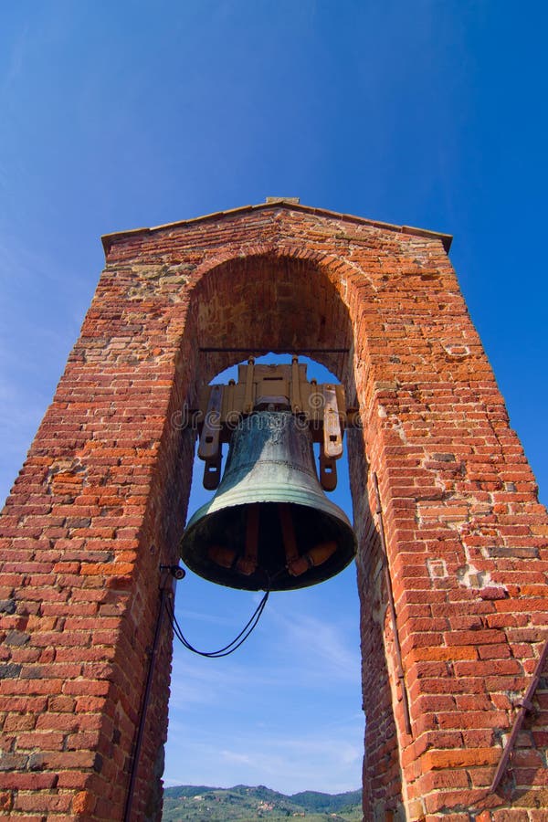 Brick bell tower stock photo. Image of brass, bells, orhodox - 81278064