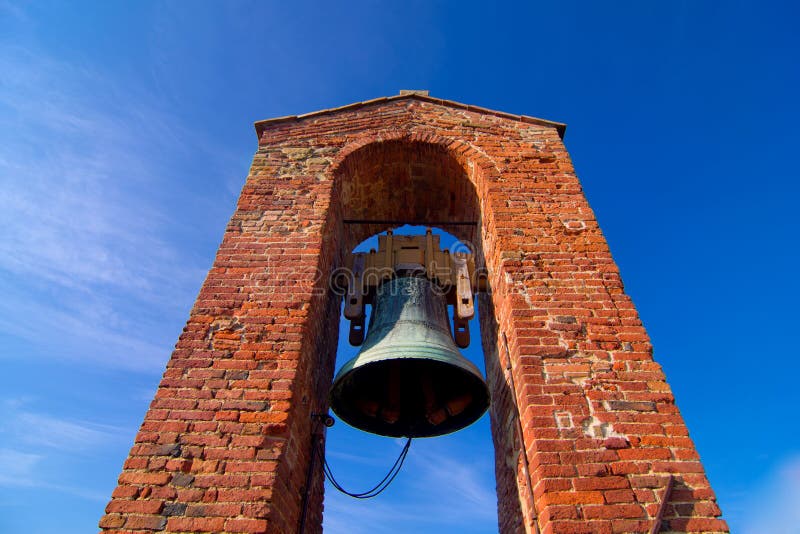 Brick bell tower stock photo. Image of bronze, landmark - 74029384