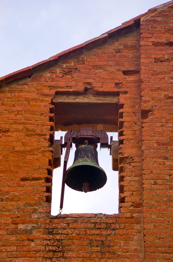 Brick bell tower stock photo. Image of brass, bells, orhodox - 81278064