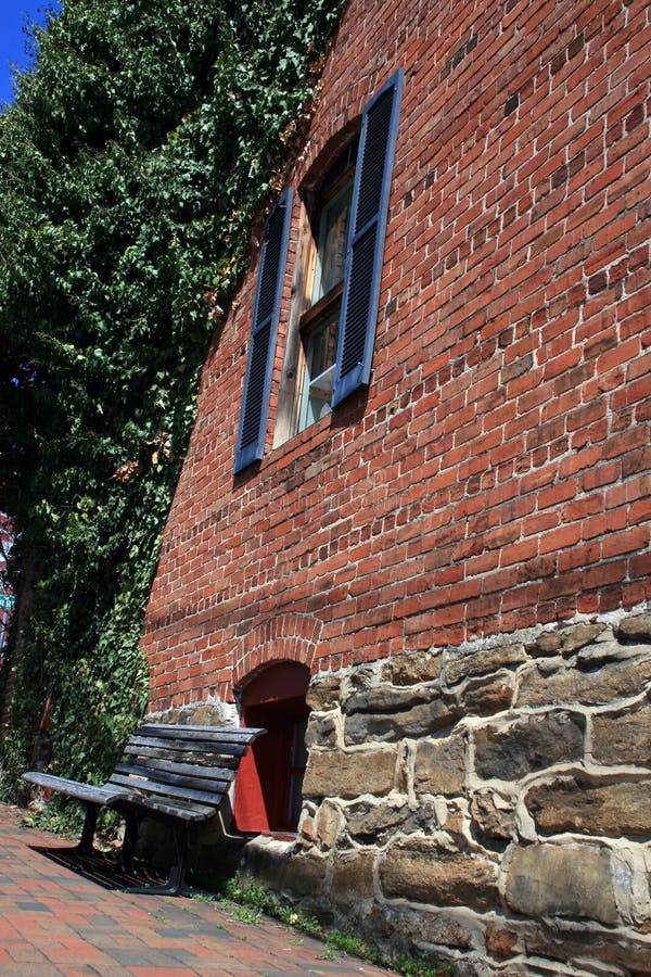 Brick And Bench Picture. Image: 5097442