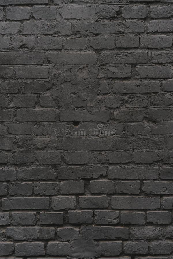 Brick Black Wall Texture. Background of a Old Brick House Stock Image ...