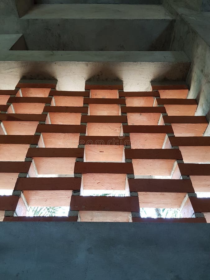 Brick block with sunlight. stock image. Image of rough - 89356265