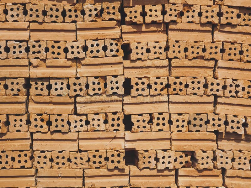 Brick Block Unit Background Textured Stock Image - Image of retro ...