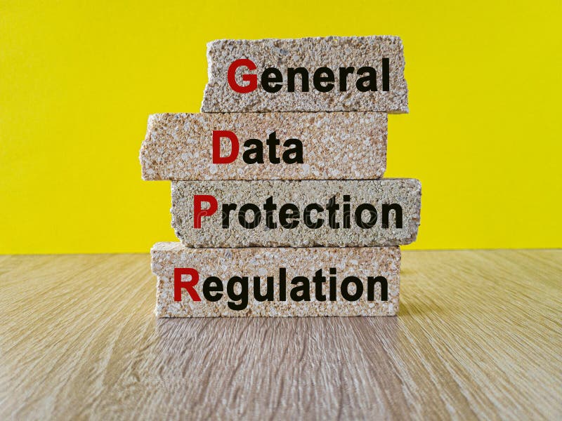 Brick Blocks with the Word GDPR. it is an Abbreviation for General Data ...