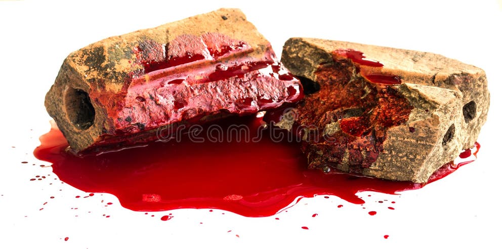 Brick and blood stock image. Image of crime, stain, brick - 66778409