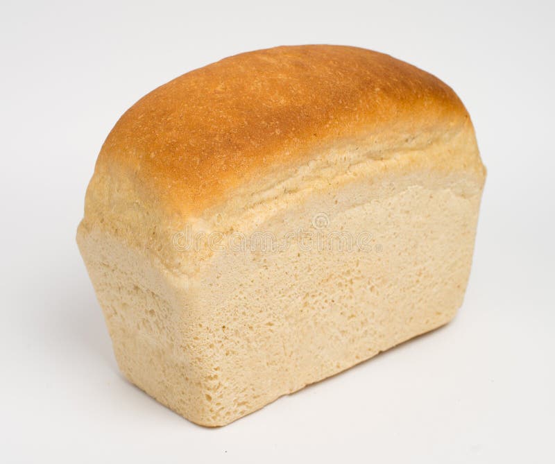 Loaf of rye bread on white stock photo. Image of delicious - 100514402