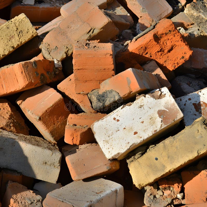 Brick Building Masonry Bricklayer Work Architecture Blocks Stock ...