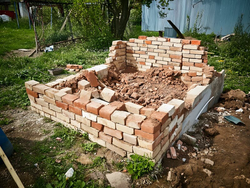 Brick Building Masonry Bricklaying Construction Work Foundation ...