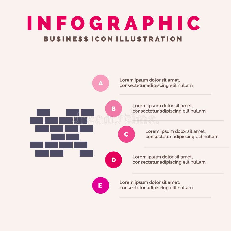 Brick infographics stock vector. Illustration of options - 33417610