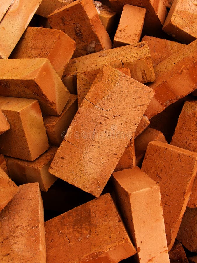 Brick building clay stock image. Image of firm, textures - 12519055