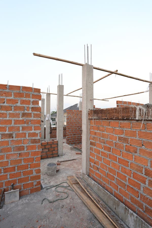 Brick of building stock image. Image of build, industry - 42662133