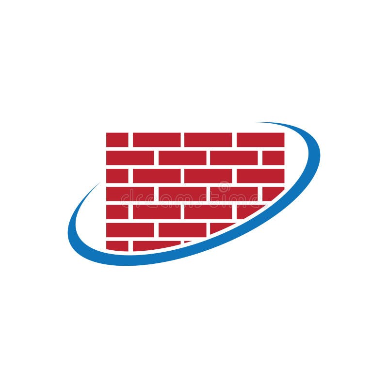 Brick Building Logo Design Vector, Brickwork Simple Modern Logo ...