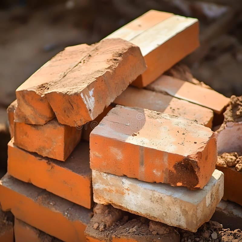 Brick Building Masonry Bricklayer Architecture Blocks Stock ...