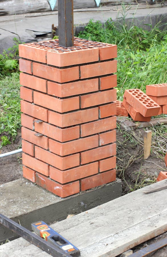 Brick building stock image. Image of high, home, construction - 61628569