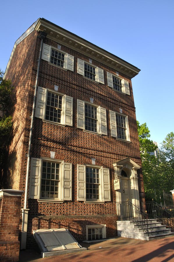 Brick Building - Philadelphia Stock Image - Image of brownstone ...