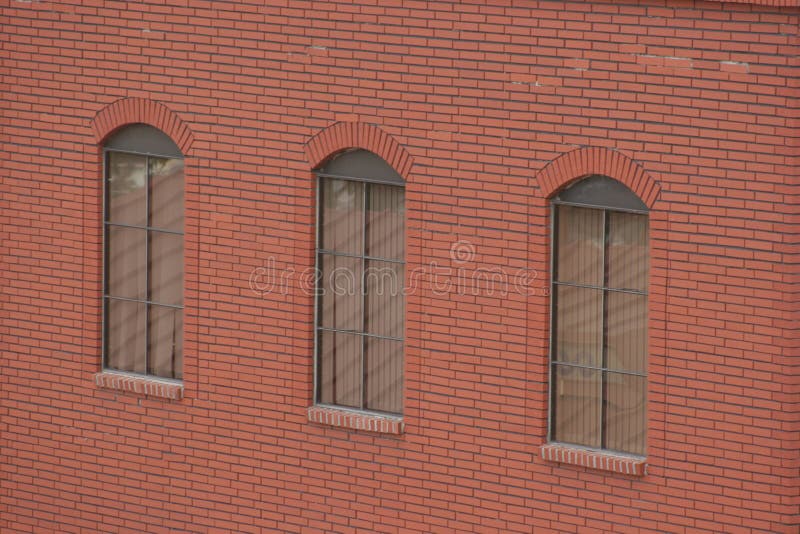Brick Building With Window Views Stock Photo - Image of contemporary ...