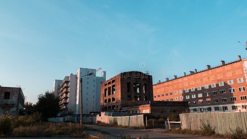 Brick Building without Windows Stock Image - Image of windows, city ...