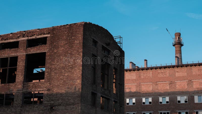 Brick Building without Windows Stock Image - Image of windows, city ...