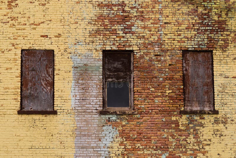 Brick Building and Windows. Stock Photo - Image of brick, building ...