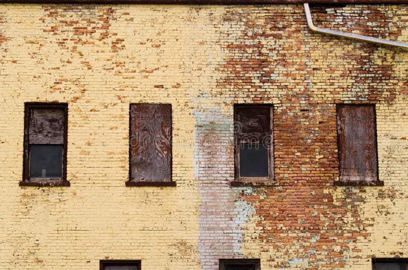 Brick Building and Windows. Stock Image - Image of midwest, chicago ...