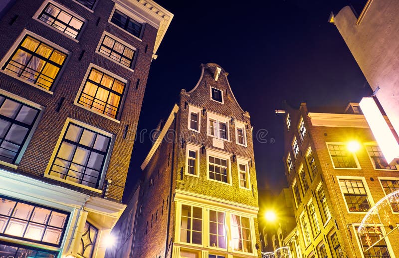 Brick Buildings in Amsterdam Stock Image - Image of building, holland ...