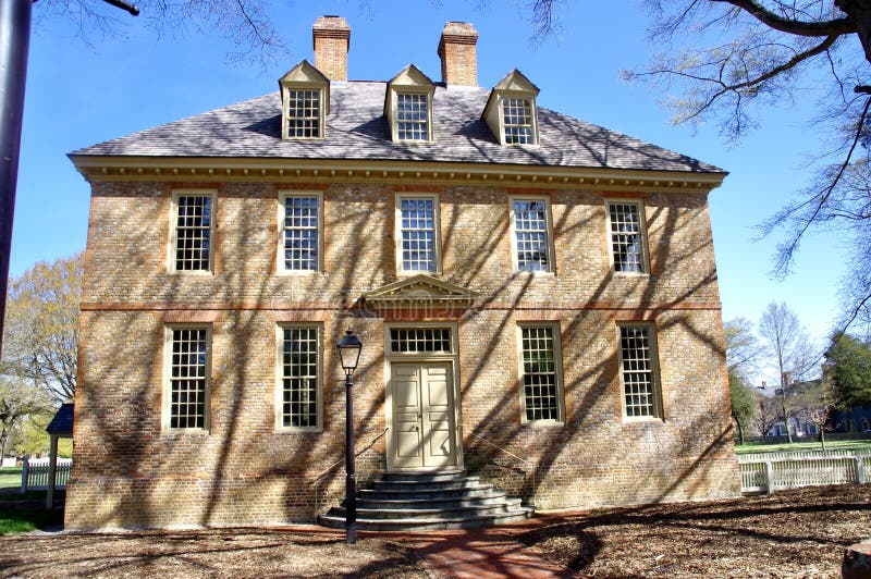 Brick Built Colonial House, Williamsburg, VA, USA. Stock Image - Image ...