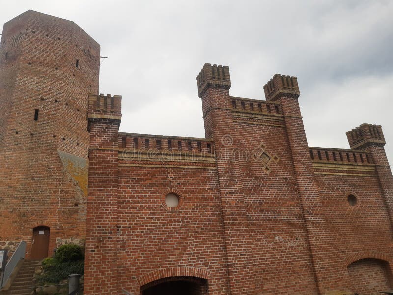 Brick Castle, High Ancient, Architecture, Ancient Ruins Stock Image ...