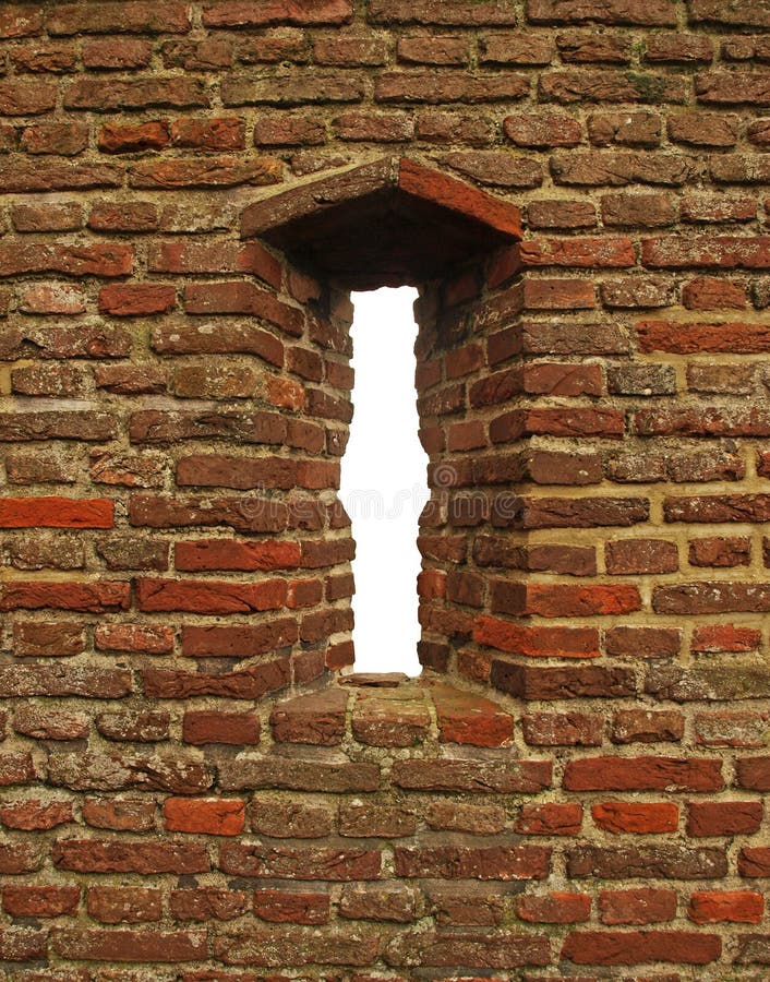 Brick castle window stock photo. Image of construct, lines - 22968788