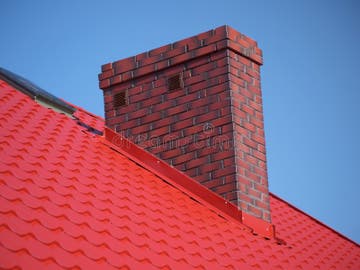 Brick chimney stock image. Image of clinker, housing - 12945113