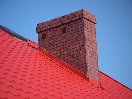 Brick chimney stock image. Image of clinker, housing - 12945113