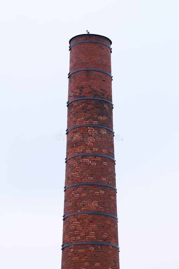 Brick chimney stock photo. Image of high, magpie, bricks - 360412228