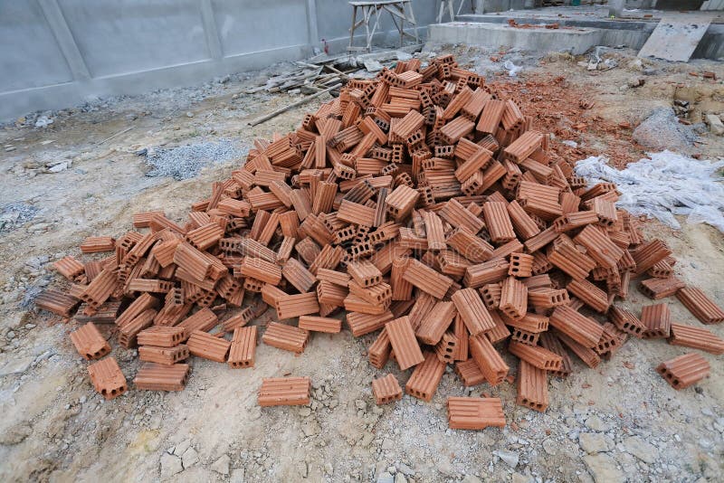 Brick of construction stock photo. Image of industry - 42013140